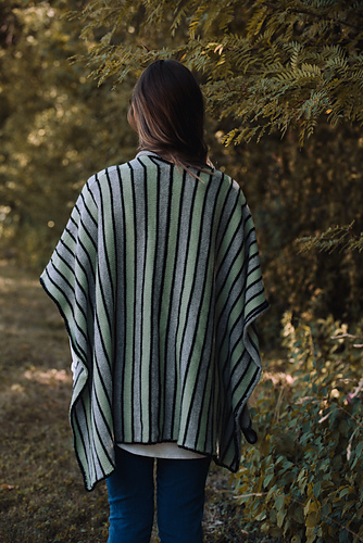 Ravelry: Sage striped Ruana pattern by Nazanin S. Fard