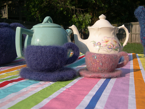 Ravelry: Knitted/Felted Teacup and Saucer pattern by Anita M. Wheeless