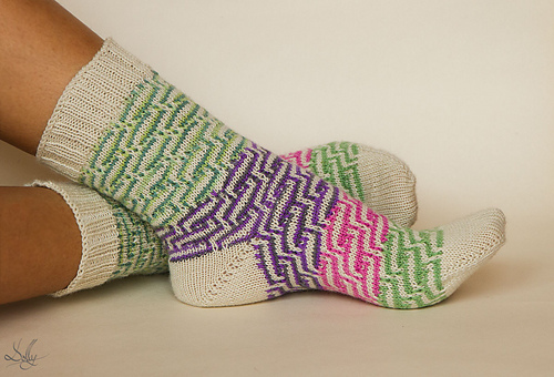 Ravelry: Climbing Stairs Socks pattern by Dolly Laishram Bhardwaj