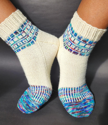 Ravelry: Top Down September 2022 Socks pattern by Dolly Laishram Bhardwaj