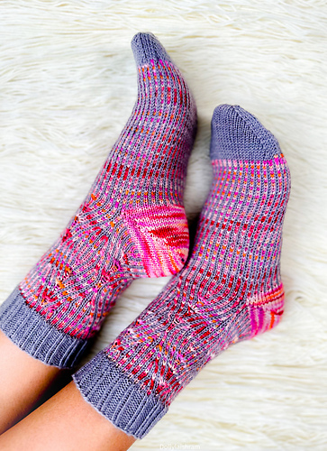 Ravelry: Top Down 2023 Sockalong 7 pattern by Dolly Laishram Bhardwaj
