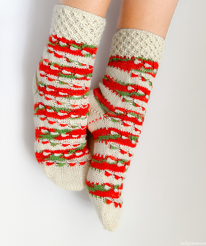 Ravelry: Strings of Flower Socks pattern by Dolly Laishram Bhardwaj