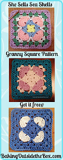 Ravelry: She Sells Sea Shells Granny Square pattern by Laura Hickman