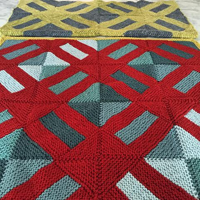 Ravelry: Celebratory Cracker Quilt Block Blanket pattern by NellKnits