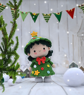 Ravelry: Little Christmas doll pattern by Nelly Shkuro