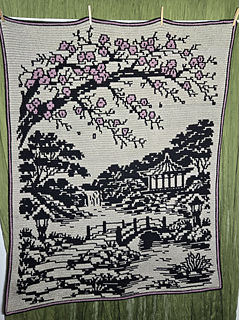 Ravelry: Japanese Garden mosaic blanket pattern by Carri Carey