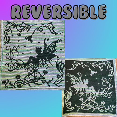 Ravelry: Garden Fairy Reversible Mosaic Crochet Blanket pattern by ...
