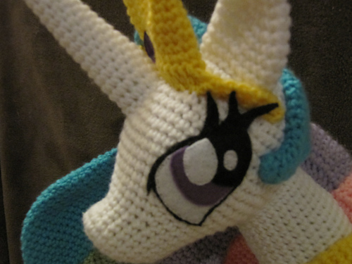 Ravelry: Princess Celestia from My Little Pony pattern by The Nerdy Knitter