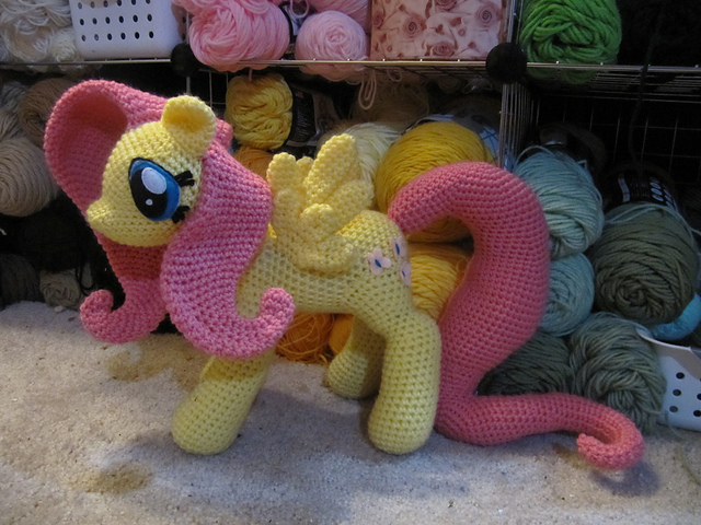 Ravelry: Fluttershy from My Little Pony pattern by The Nerdy Knitter