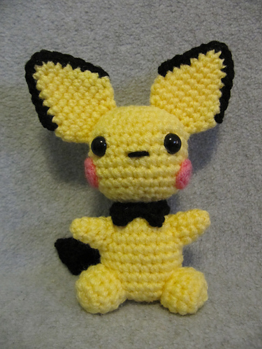 Ravelry: Chibi Pichu Pokemon pattern by The Nerdy Knitter