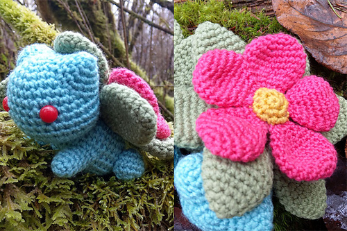 Ravelry: Chibi Venusaur Pokemon pattern by The Nerdy Knitter