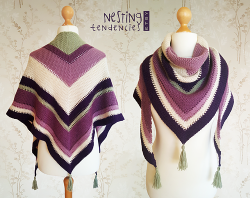 Ravelry: Coffee Shop AU Shawl pattern by Nesting Tendencies