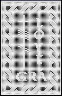 Ravelry: Ogham Large Love/ Grá Chart pattern by Michelle Ryan