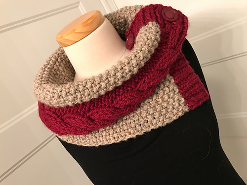 Ravelry: Super Moon Cowl / Snood Super Lune pattern by Ursalia Fibres ...