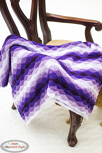 Ravelry: Rolling Waves Blanket pattern by Nicole Riley