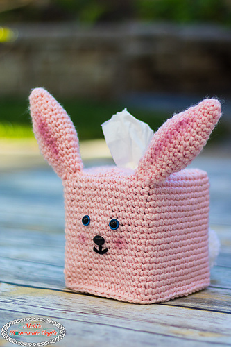 Ravelry: Bunny Tissue Box Cover pattern by Nicole Riley