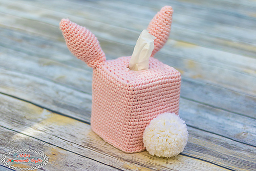 Ravelry: Bunny Tissue Box Cover pattern by Nicole Riley