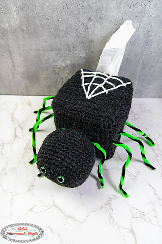 Ravelry: Spider Tissue Box Cover pattern by Nicole Riley
