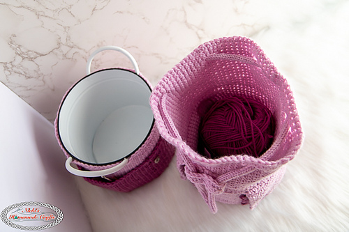 Ravelry: 2 in 1 Yarn Storage Bucket pattern by Nicole Riley