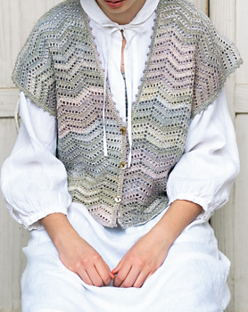 Ravelry: p.105 Zigzag Patterned Self-striping Yarn Vest pattern by ...