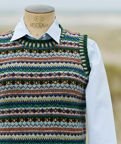 Ravelry: #01 Round Neck Vest pattern by Yoko Hatta (風工房)