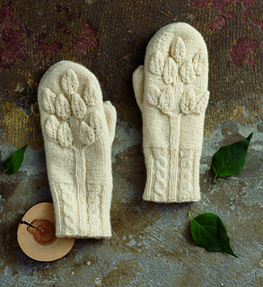 Ravelry: P27. Double leaf mittens pattern by Tomo Sugiyama (すぎやまとも)