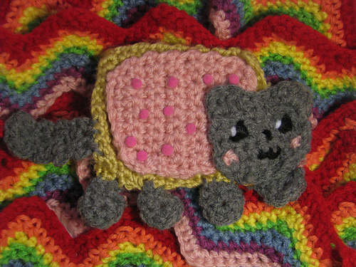 Ravelry: Nyan Cat Scarf by NiklSaurus pattern by Nichole Bryant