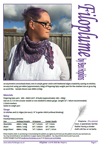 Ravelry: Filoplume pattern by Bex Hopkins