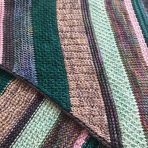 Ravelry: Tunisian Sampler Shawl pattern by Hayley Joanne Robinson