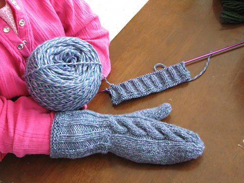 Ravelry: Children's Two Needle Cable Mittens No. 636 pattern by ...