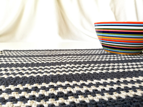 Ravelry: Moss stitch table mat pattern by Ieva Linkeviciute