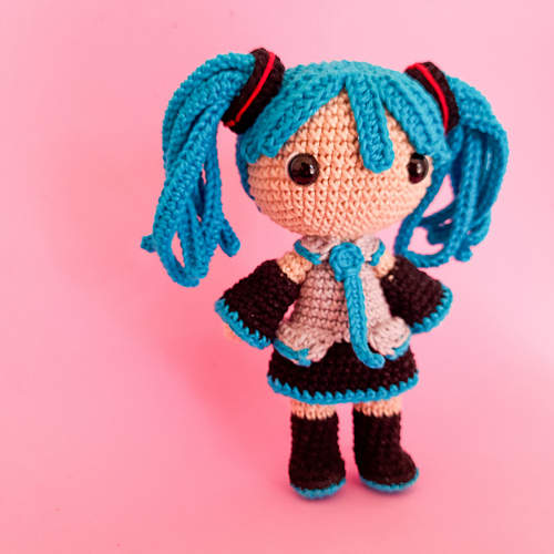 Ravelry: Hatsune Miku Amigurumi Doll pattern by Thamires Kaled