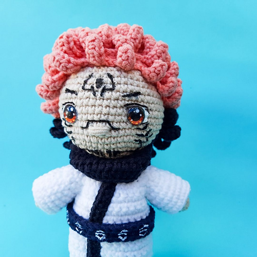 Ravelry: Sukuna Jujutsu Amigurumi pattern by Thamires Kaled