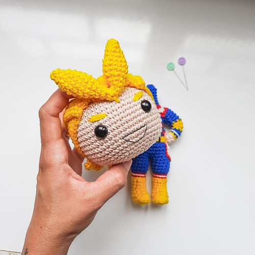 Ravelry: All Might (My Hero Academia) pattern by Thamires Kaled