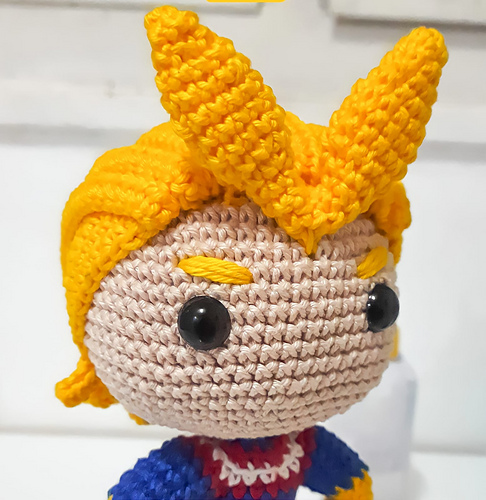 Ravelry: All Might (My Hero Academia) pattern by Thamires Kaled