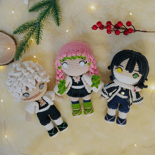 Ravelry: Obanai Iguro Amigurumi pattern by Thamires Kaled