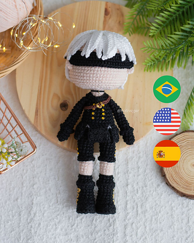 Ravelry: 2B & 9S (Nier Automata) pattern by Thamires Kaled