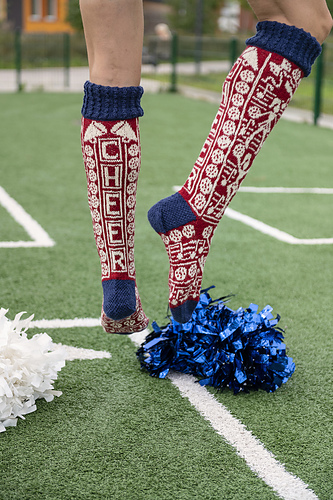 Ravelry: Cheerleader socks pattern by Novita Design Studio