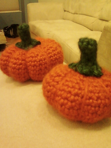 Ravelry: Crocheted Pumpkin Pincushion pattern by Armina Parnagian