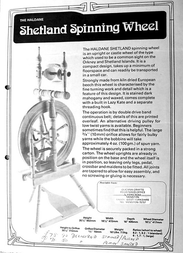 Ravelry: Nuttyspinner's Haldane Spinning Wheels