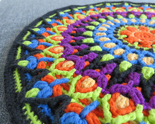 Ravelry: Spanish Mandala Pillow overlay crochet pattern by Tatsiana