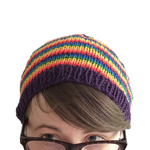 Ravelry: Helix Rainbow Beanie (Helix Regenbogen Beanie) pattern by OctoStag