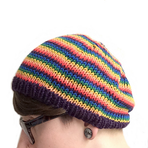 Ravelry: Helix Rainbow Beanie (Helix Regenbogen Beanie) pattern by OctoStag
