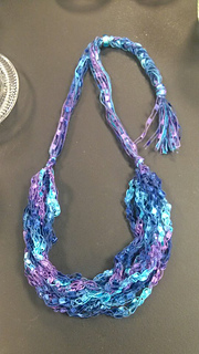 Ravelry: Ladder Yarn Crochet Necklace pattern by Tracie Anderson