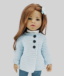Ravelry: GOTZ Doll Aline Jacket pattern by Odd Dolli