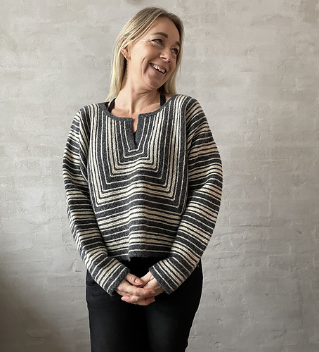 Ravelry: Pyramide wool sweater pattern by Hanne Falkenberg