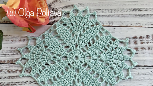 Ravelry: Four Blooms Doily pattern by Olga Poltava