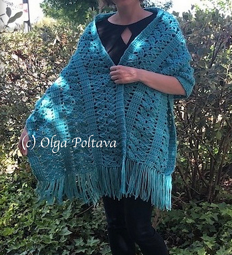 Ravelry: Cozy Lacy Shawl pattern by Olga Poltava