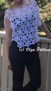 Ravelry: Lace Motifs Top pattern by Olga Poltava