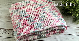 Ravelry: Loop Yarn Baby Blanket pattern by Olga Poltava